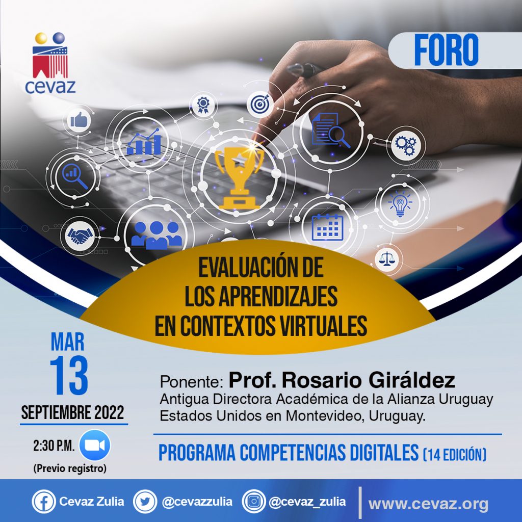 Foro “Evaluación de los aprendizajes en Contextos Virtuales” – CEVAZ
